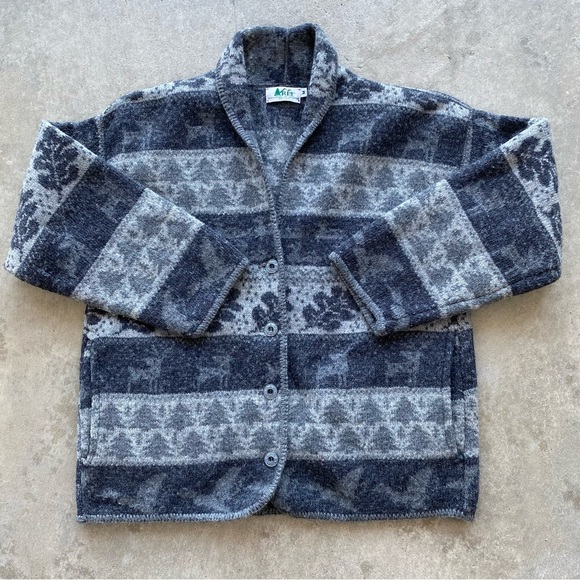 REI | Jackets & Coats | Vintage Rei Wool Cardigan Coat 8s Winter Size M ...